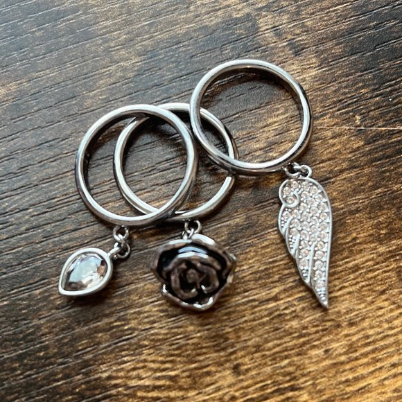 Swarovski | Jewelry | Swarovski Stackable Ring Set | Poshmark
